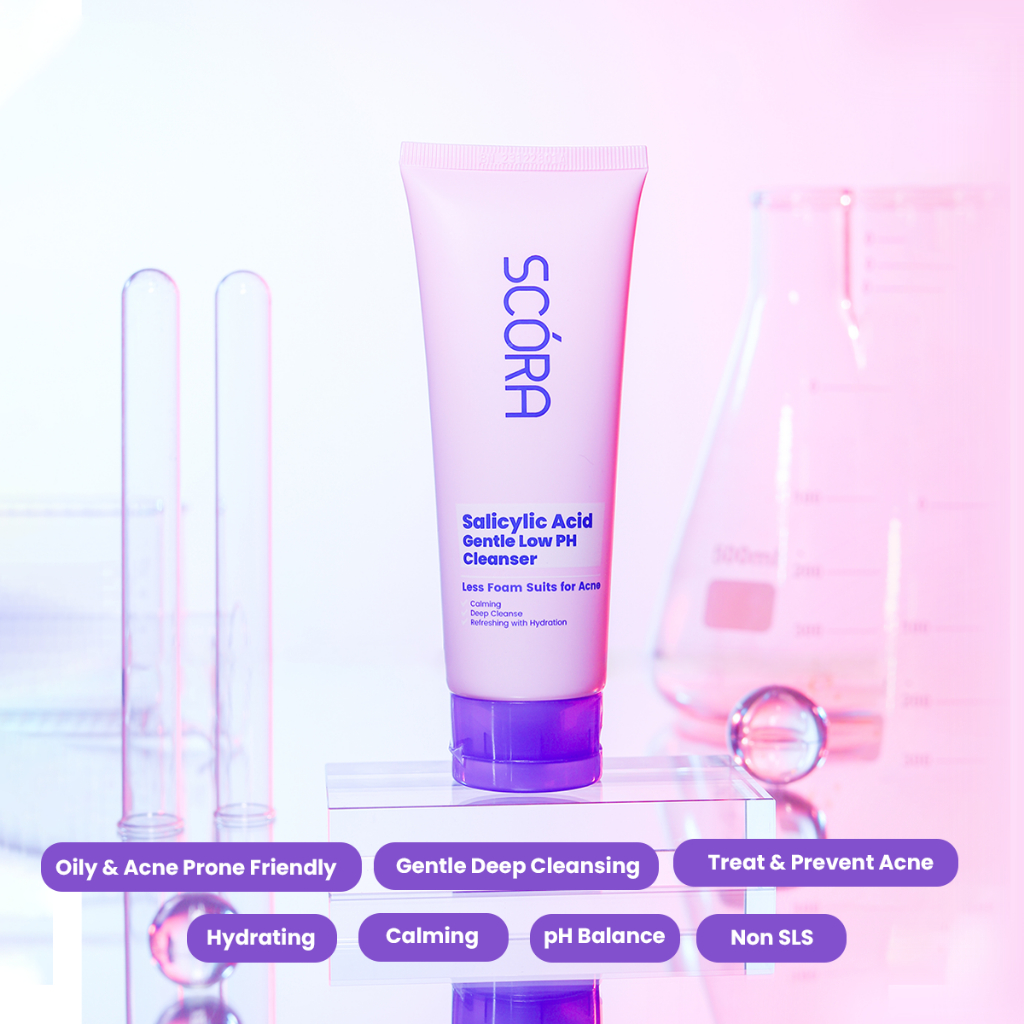 Jual [Exclusive] SCORA Salicylic Acid Gentle Low pH Cleanser Sabun Cuci ...