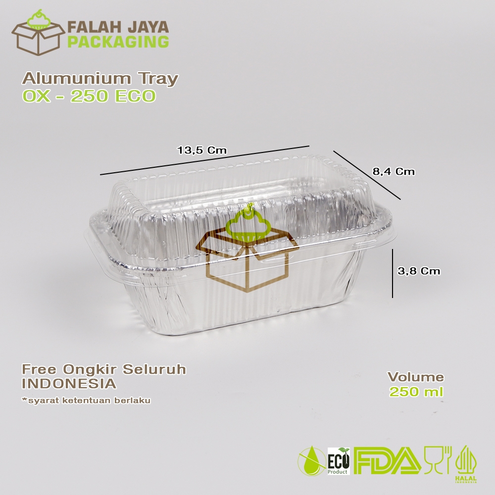 Jual ALUMUNIUM FOIL TRAY OX 250 ECO / MACARONI SCHOTEL / LASAGNA | Shopee Indonesia