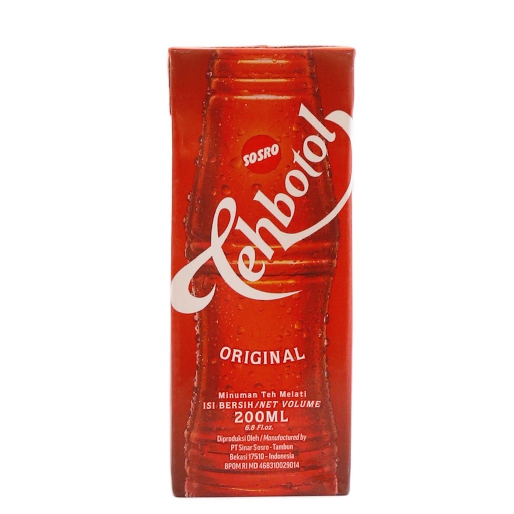 Jual TEH BOTOL SOSRO ORIGINAL 200ML KOTAK TETRA PAK | Shopee Indonesia