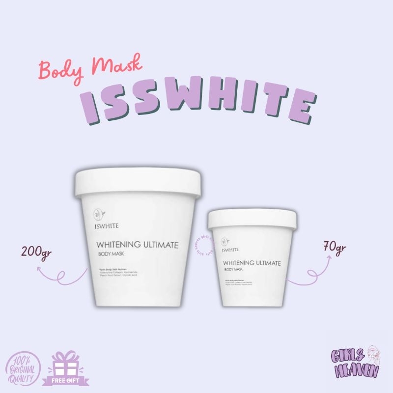 Jual ISWHITE WHITENING ULTIMATE BODYMASK | Shopee Indonesia
