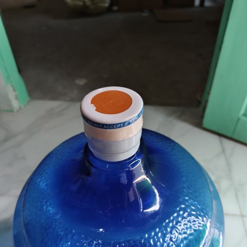 Jual Segel Galon Polos Putih Tulisan Biru 200 Pcs | Shopee Indonesia