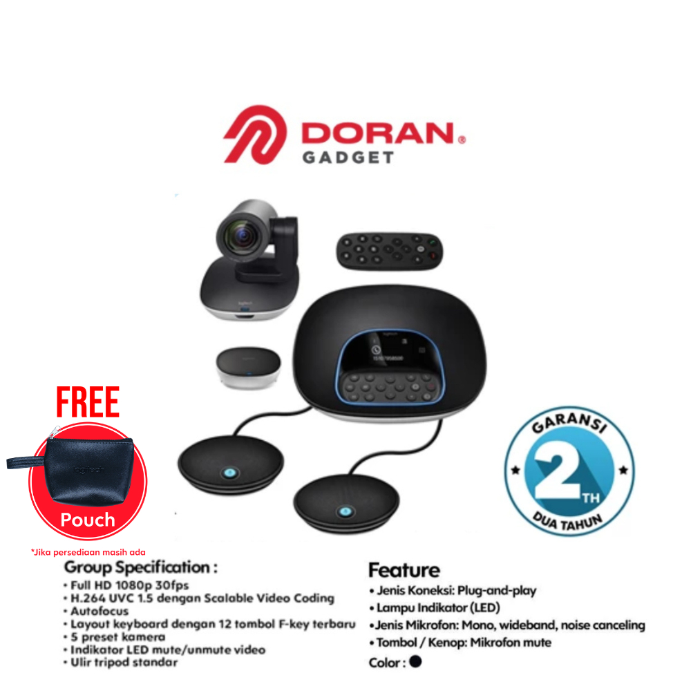 Jual Logitech Group Video Conference Bundling With Expansions Mic Group ...