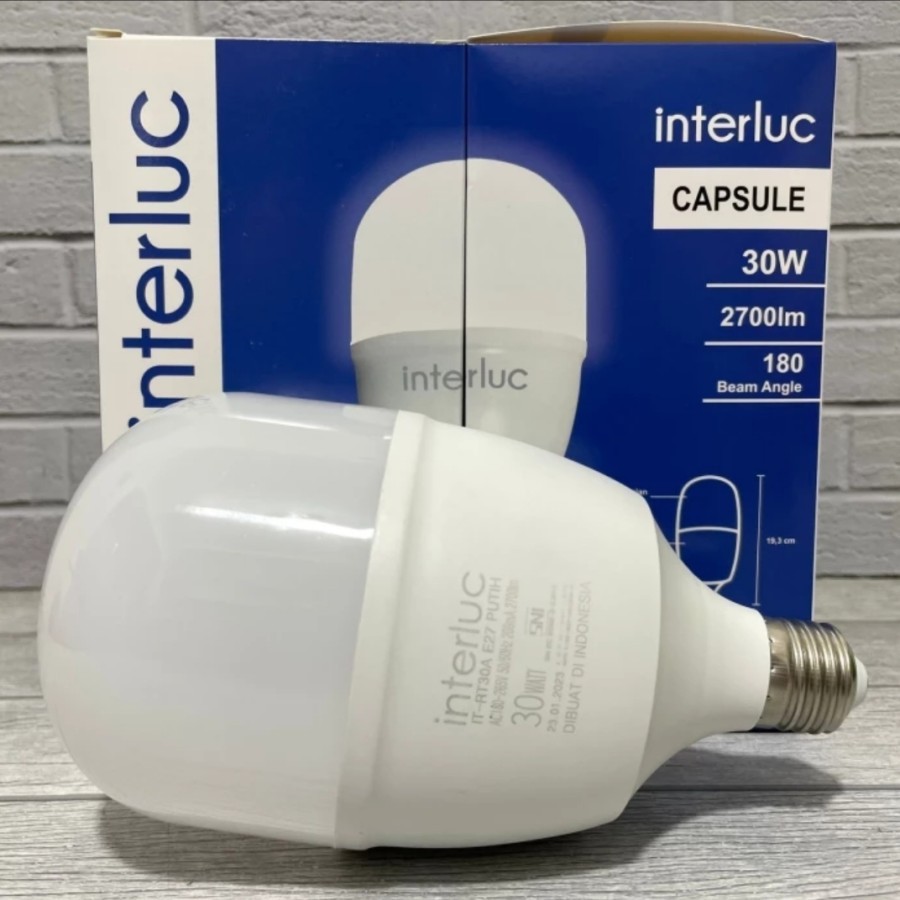 Jual LAMPU LED BULB CAPSULE INTERLUC BOHLAM LAMPU LED INTERLUC KAPSUL 30W 30 W | Shopee Indonesia
