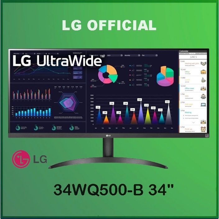 Jual Monitor LG 34" 34WQ500-B UltraWide FHD HDR FreeSync LG 34WQ500-B ...