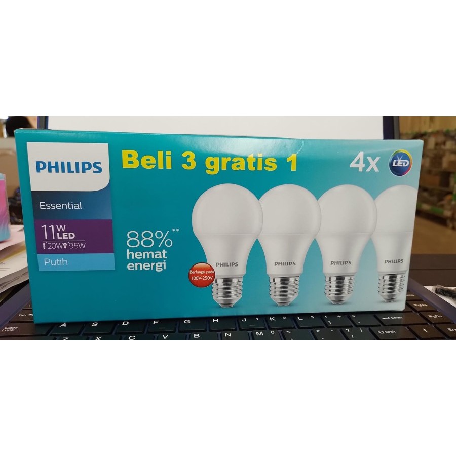 Jual Paket Hemat Philips Led Bulb Essential 5W 7W 9W 11W Multipack isi ...