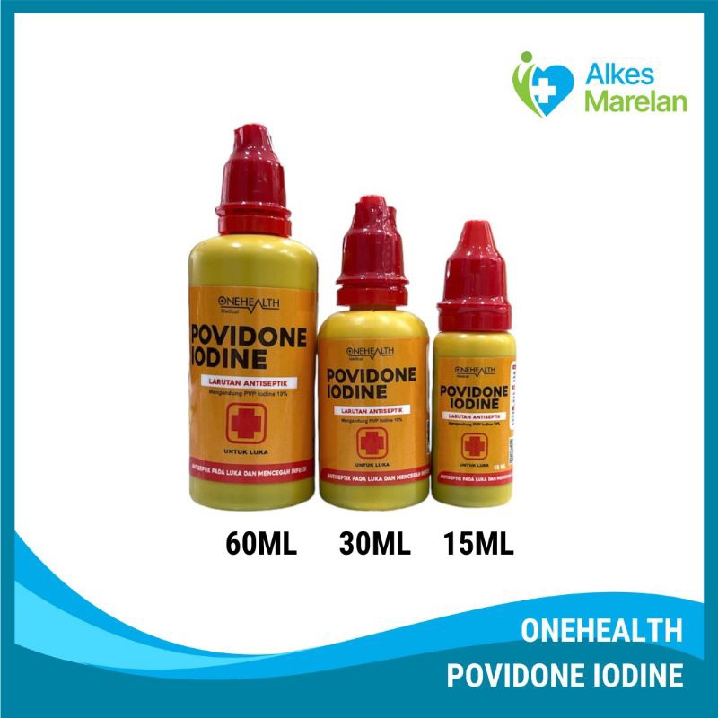 Jual ONEHEALTH - Povidone Iodine 15ml 30ml 60ml / Betadine Rawat Luka ...
