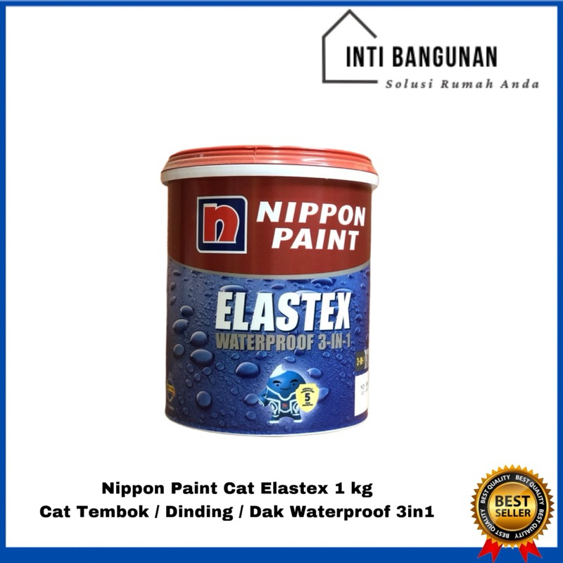 Jual Cat Tembok / Dinding Nippon Paint Elastex 1kg 1 kg Waterproof 3 in 1 | Shopee Indonesia
