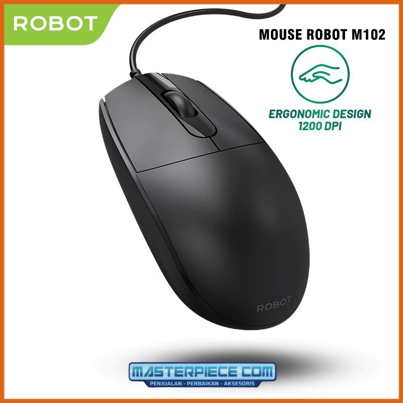 Jual MOUSE KABEL 1200 DPI ROBOT M102 | Shopee Indonesia
