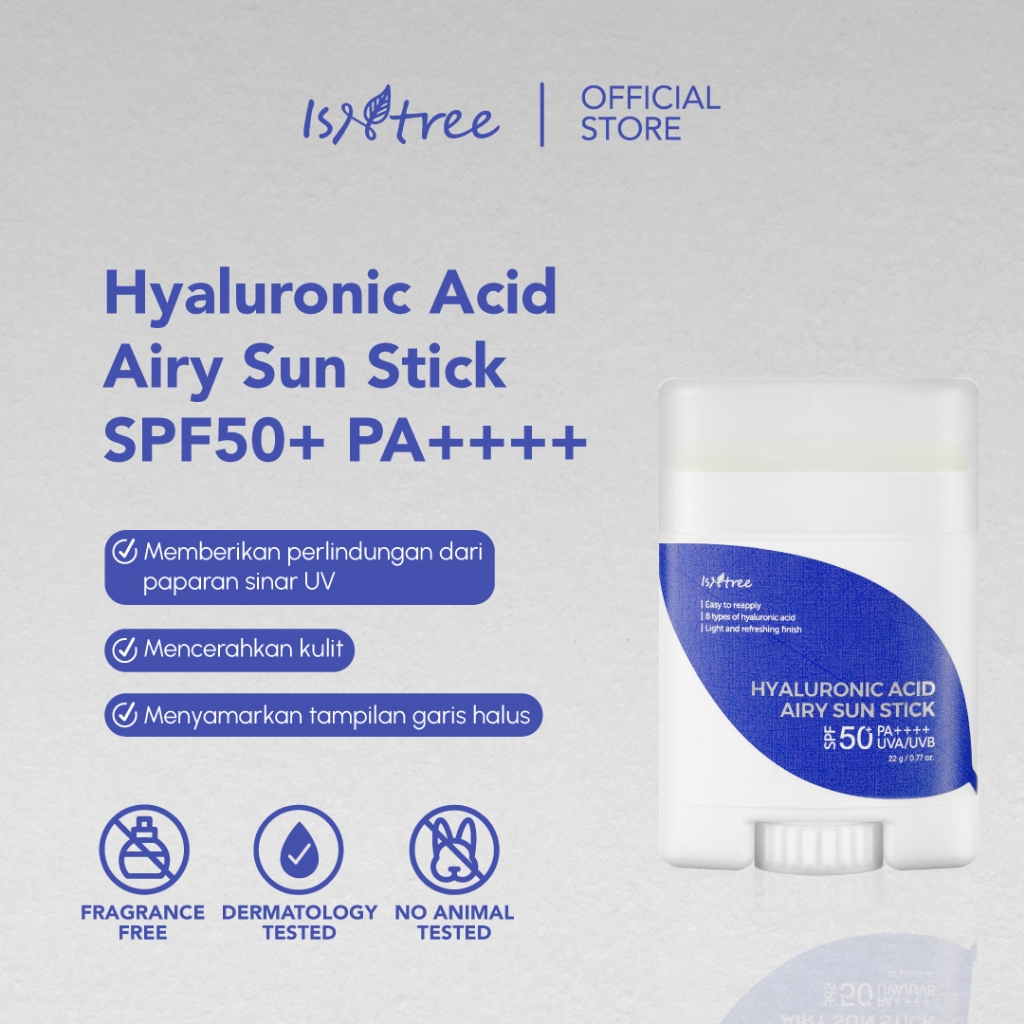 Jual Isntree Hyaluronic Acid Airy Sun Stick SPF50+ PA++++ 22gr | Shopee ...