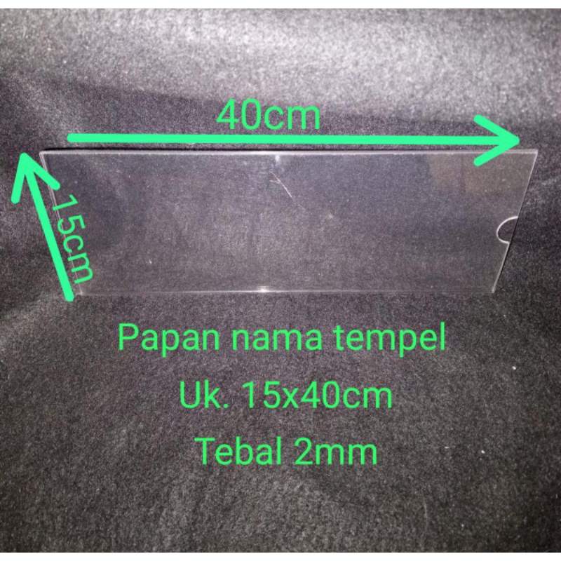 Jual akrilik papan nama ruang tempel uk 15 x 40 cm | Shopee Indonesia