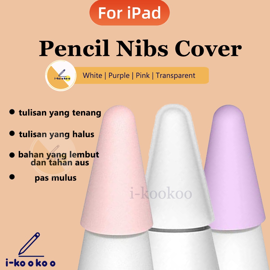 Jual ikookoo Apple Pencil Tip Nib Cover Silicone Cover Case for 1st 2nd ...