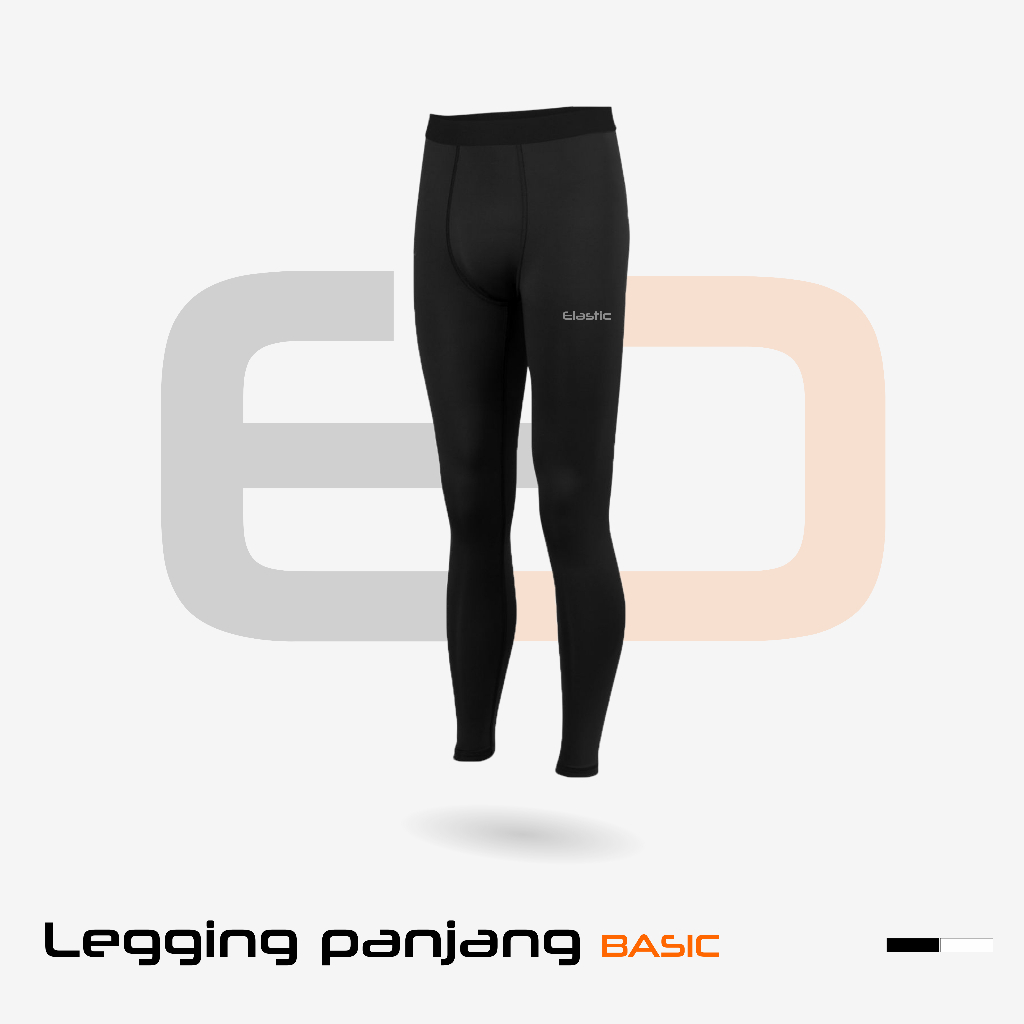 Jual ELASTIC - Legging panjang BASIC pria olahraga compression sport ...