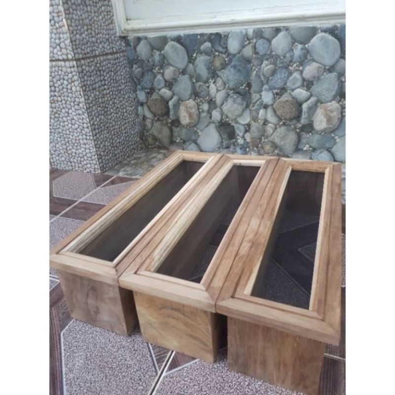 Jual PESANAN LOSTER KAYU JATI 40cmx12cm (Propil dalam)tanpa kawat,masuk ...