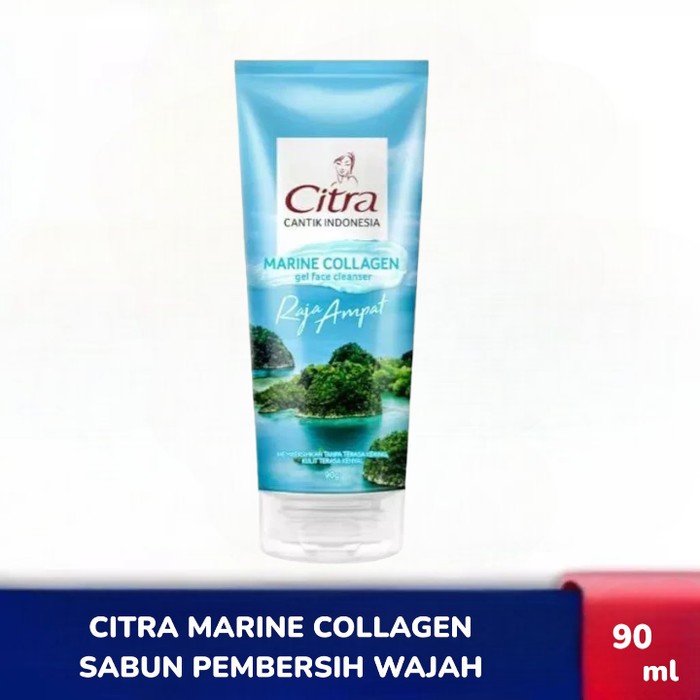 Jual Citra Marine Collagen Raja Ampat Gel Face Cleanser 90 ml | Shopee ...
