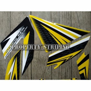 Jual lis stiker striping montor NINJA R 2013 WARNA KUNING(metalik ...