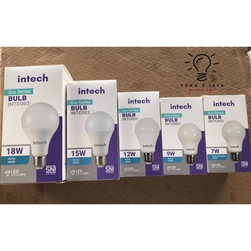 Jual lampu LED intech / lampu intech /garansi 1 tahun | Shopee Indonesia