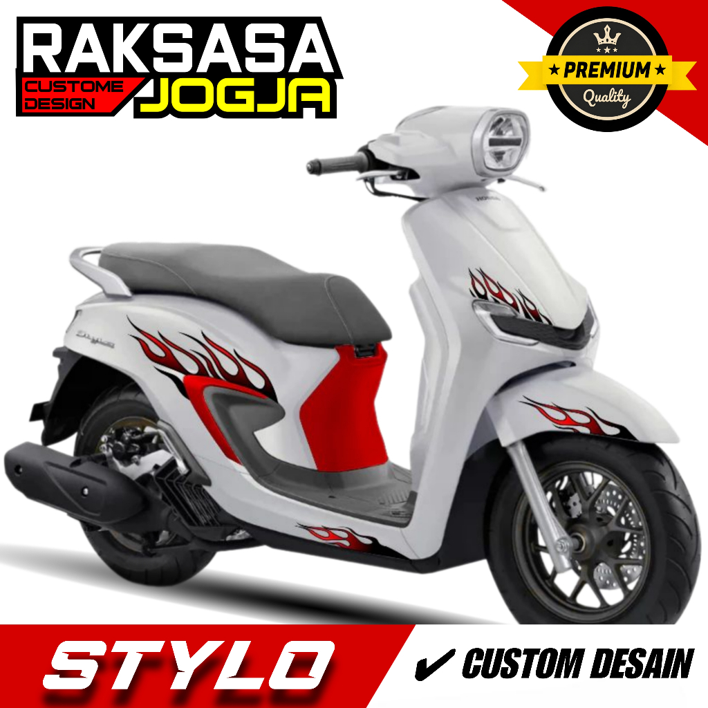 Jual STRIPING CUSTOM API HONDA STYLO KUALITAS PREMIUM COD / STRIPING ...