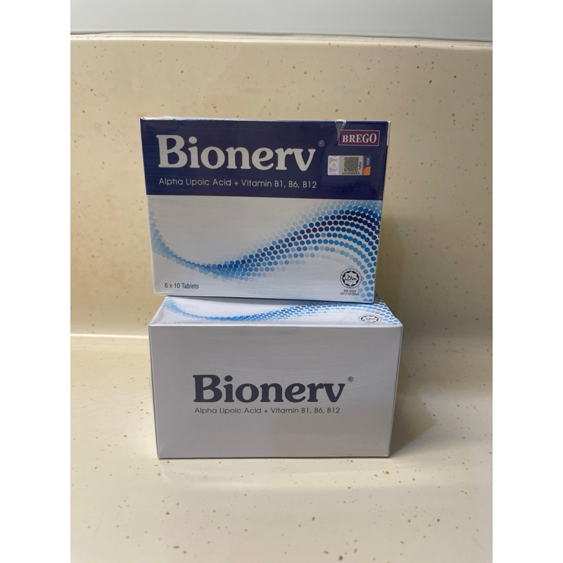 Jual BIONERV Vitamin Syaraf / Alpha Lipoic Acid Vitamin B1 B6 B12 ...