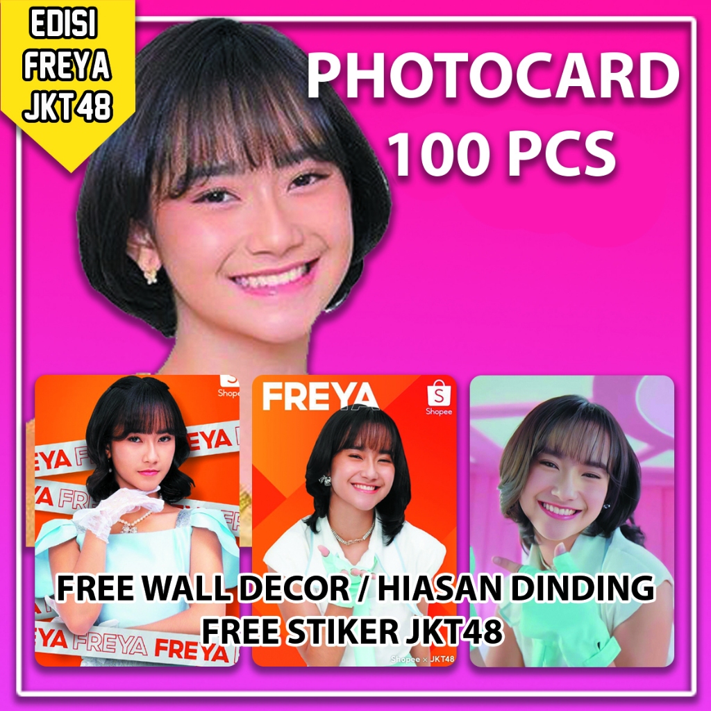 Jual Photocard JKT48 100 PCS EDISI FREYA JAYAWARDHANA BONUS INNER SLAVEE ( COD) UNOFFICIAL ...