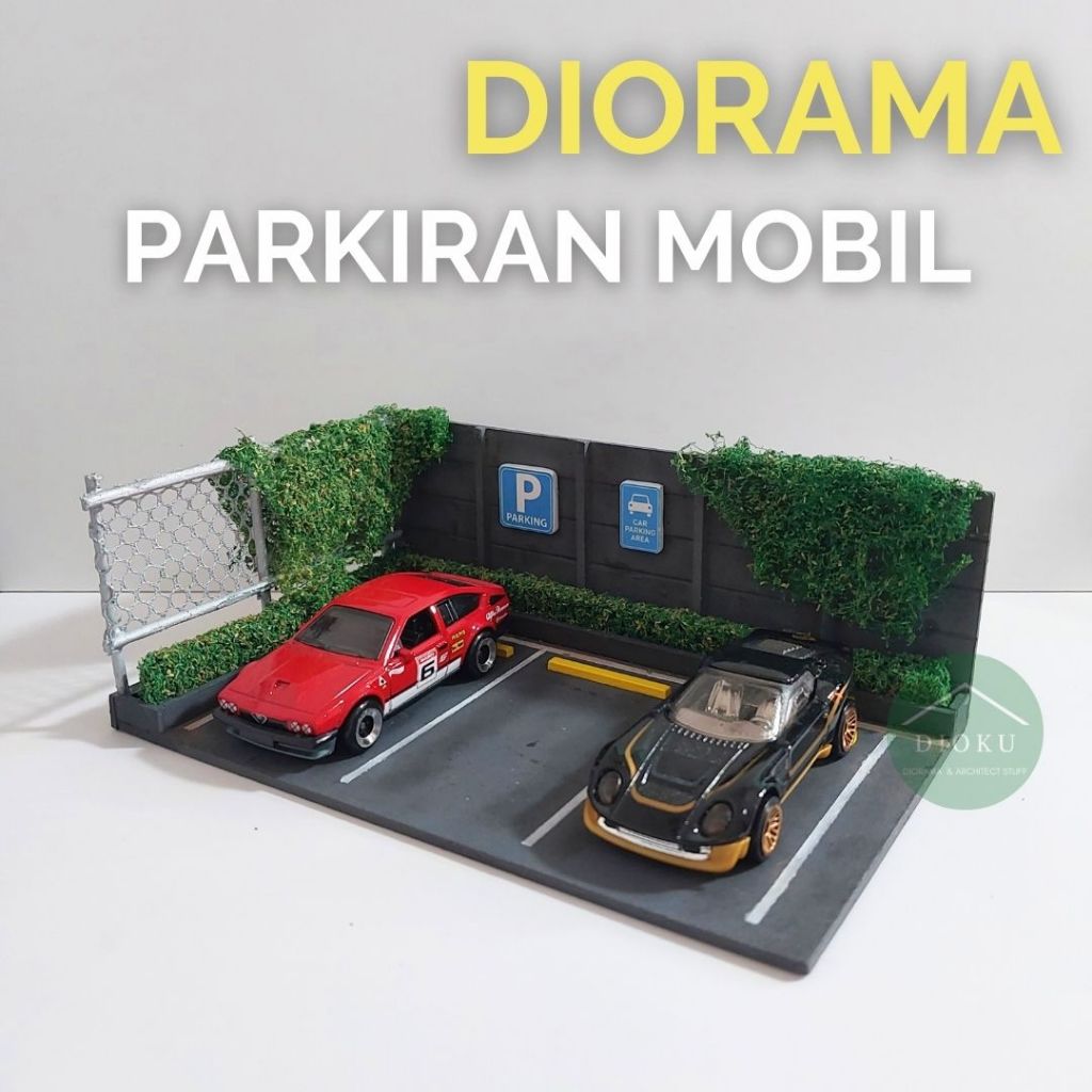Jual Diorama Parkiran Mobil Skala 1:64 / Diecast / Miniatur / Hot ...