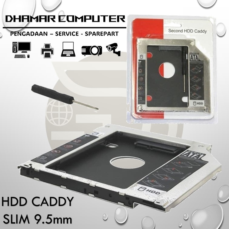 Jual HDD Caddy Laptop Slim 9,5MM | Shopee Indonesia