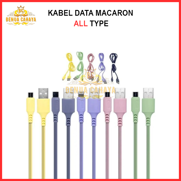 Jual KABEL DATA FAST CHARGING KABEL DATA MACARON TYPE C - BC | Shopee ...