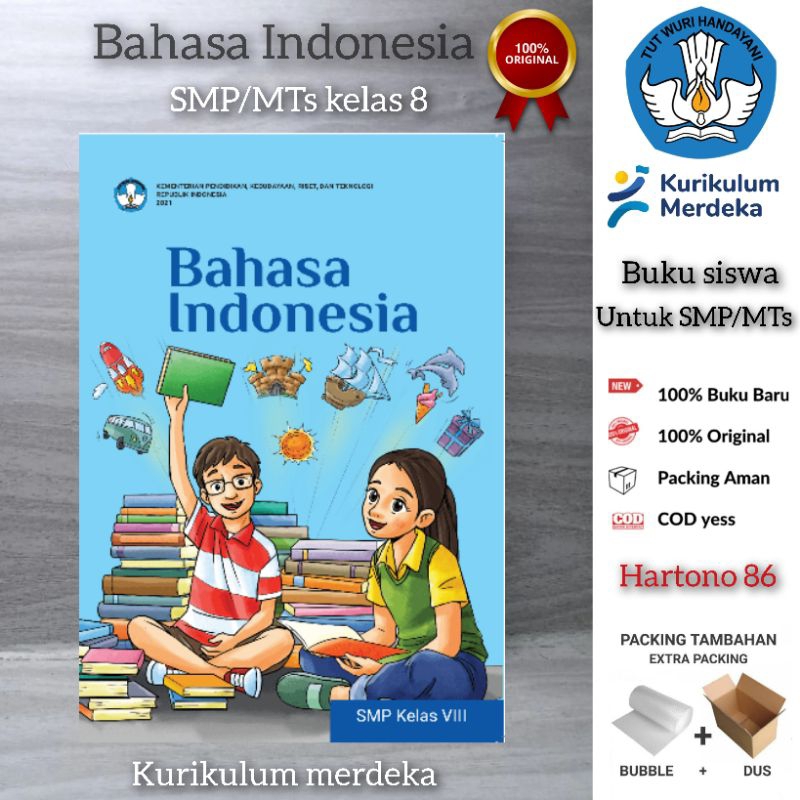 Jual BUKU paket SISWA BAHASA INDONESIA UNTUK SMP/MTS KELAS 8 KURIKULUM MERDEKA | Shopee Indonesia