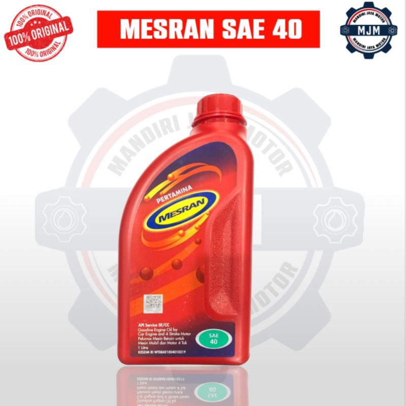 Jual OLI PERTAMINA MESRAN SAE 40 1L ORIGINAL RESMI | Shopee Indonesia
