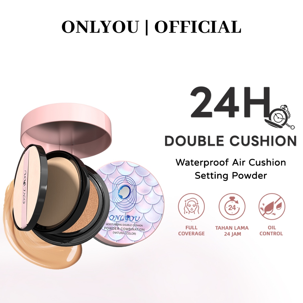 Jual ONLYOU Double Air Cushion - Matte Cushion Foundation Dan Setting ...