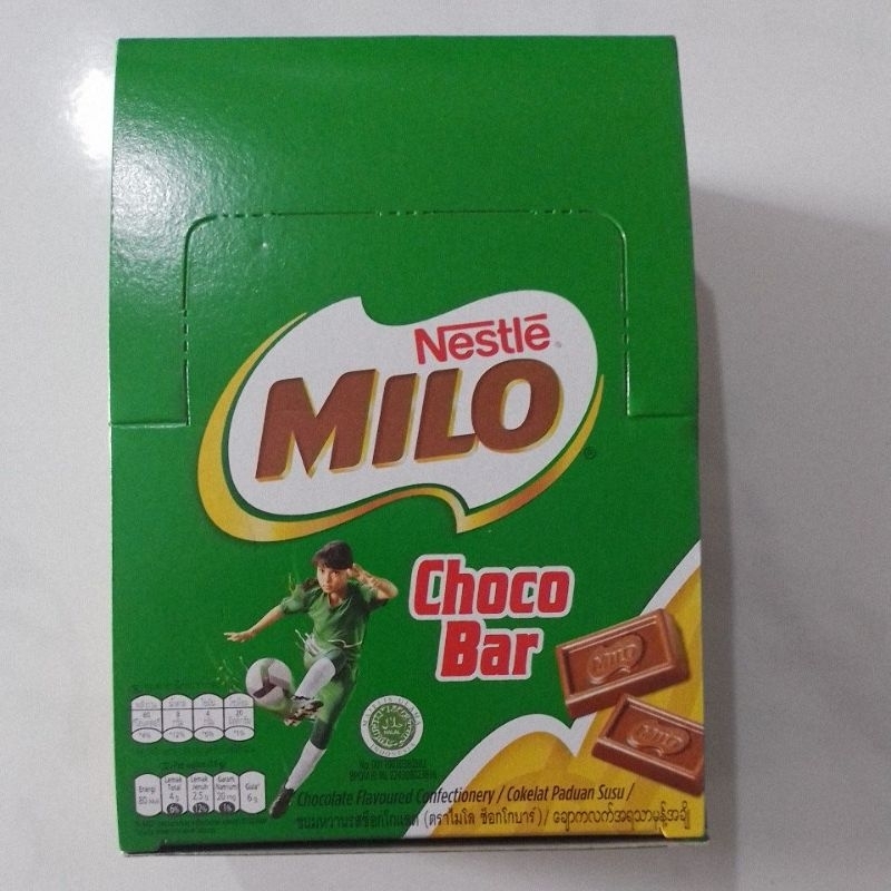 Jual Milo Choco bar 1 box isi 24 pcsx 15 gram | Shopee Indonesia