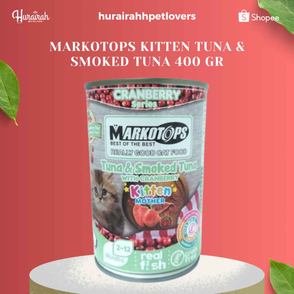 Jual MARKOTOPS KITTEN TUNA & SMOKED TUNA 400 GR | Shopee Indonesia