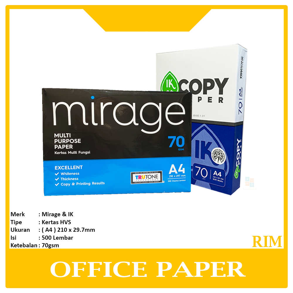 Jual Multi Brand - HVS Kertas Copy Paper A4 70gsm - Rim | Shopee Indonesia