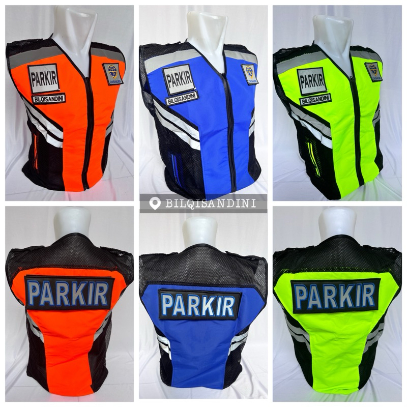 Jual rompi parkir taslan waterproof/rompi lapangan parkir | Shopee ...