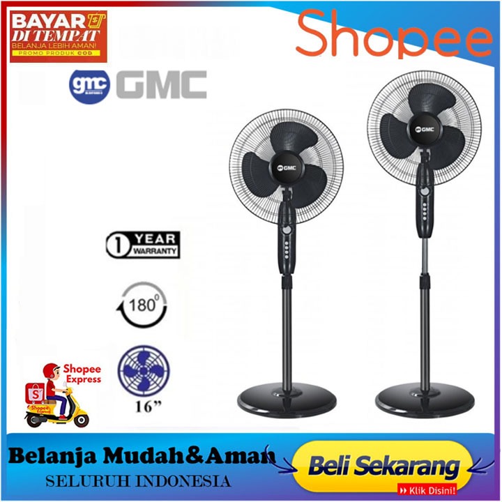 Jual Stand fan Kipas Angin Berdiri Premium GMC 359 16 inch promo | Shopee Indonesia