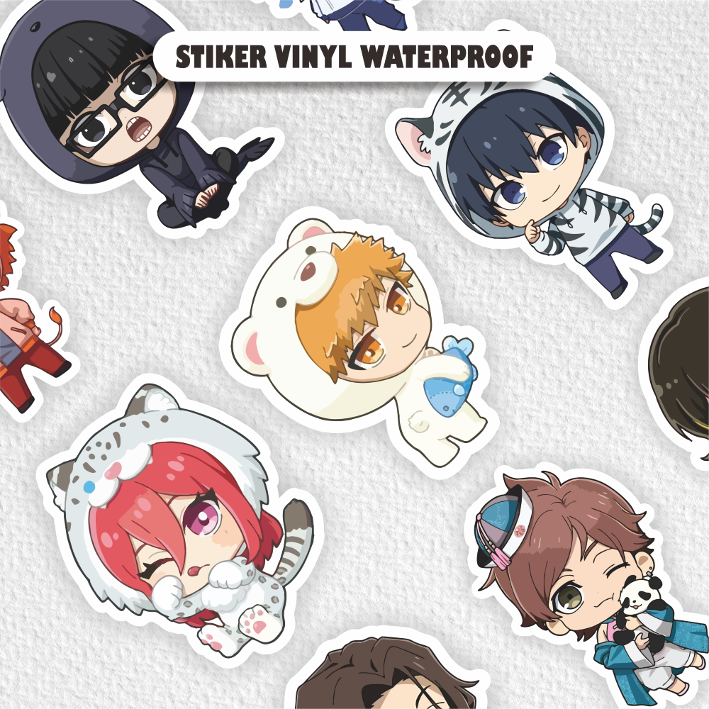 Jual [ VINYL & CHROMO 7 CM] cetak stiker anime /STIKER MURAH TEMA BLUE ...
