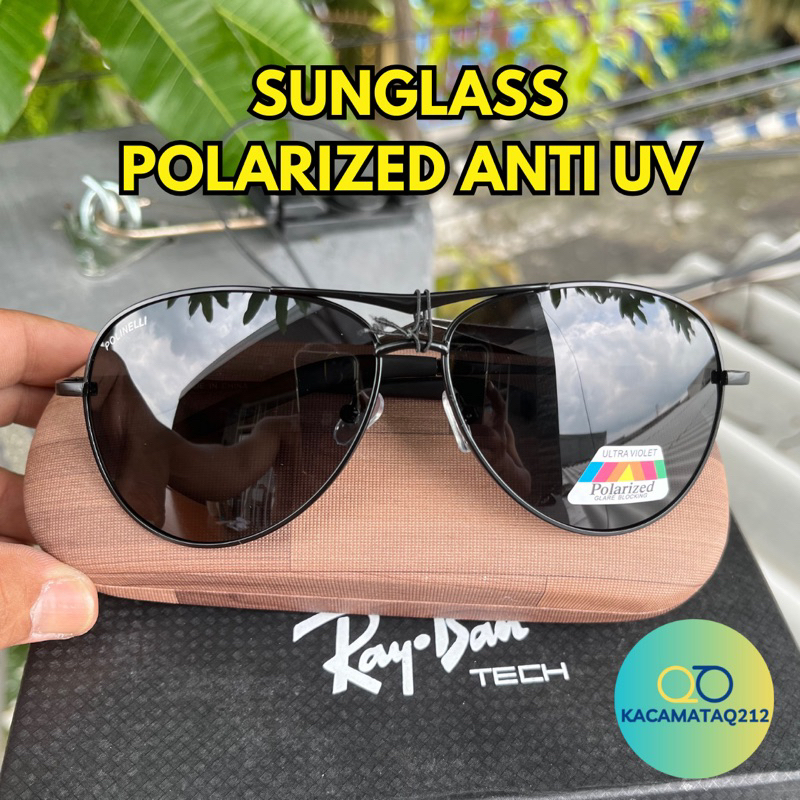 Jual Kacamata Polarized/Kacamata gaya/Kacamata Hitam Anti Sinar UV 400 Pria Wanita | Shopee ...
