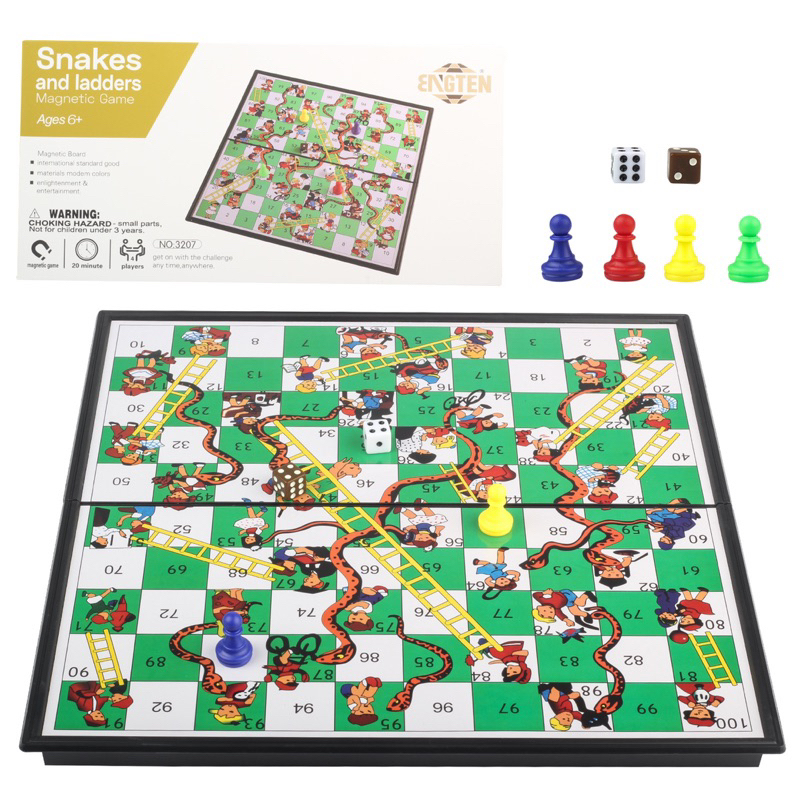 Jual MAGNETIC SNAKE And LADDERS Mainan Ular Tangga Magnet Portable ...