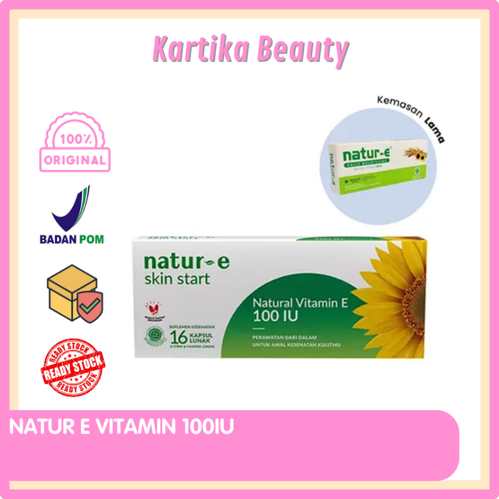 Jual NATUR E 100IU SOFT KAPSUL ISI 16 KAPSUL / 32 KAPSUL NATURE DAILY ...