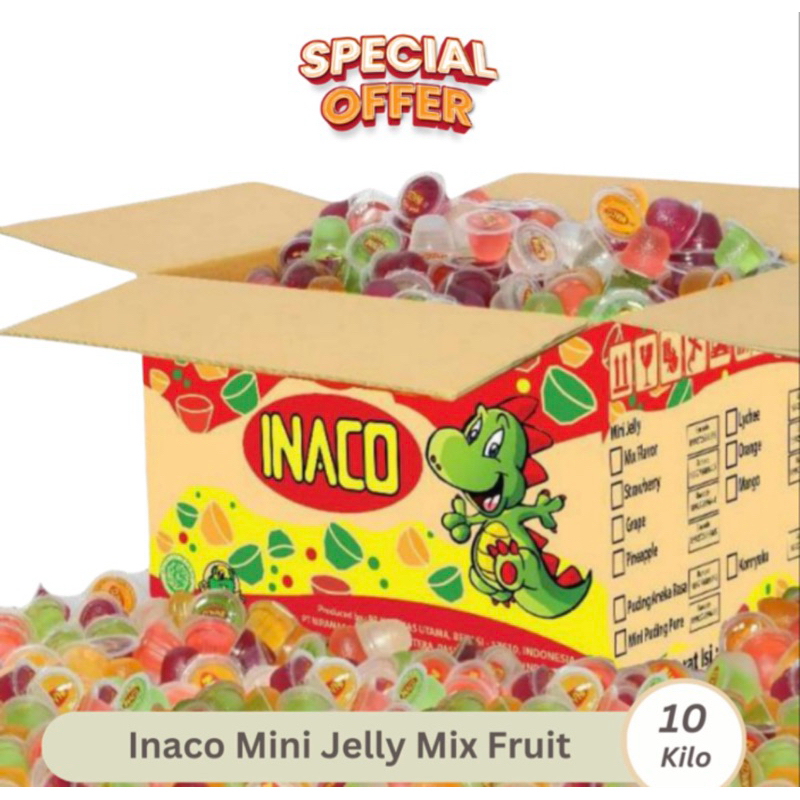 Jual Inaco Mini Jelly 10kg Nata De Coco Jeli Camilan Snack Lebaran ...