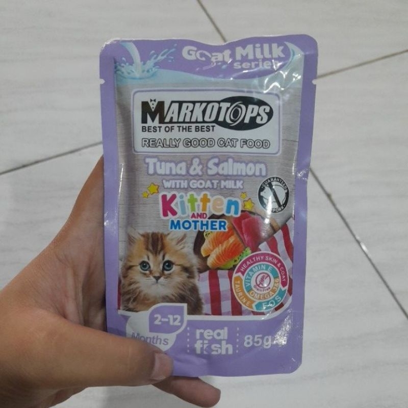 Jual Markotops Pouch Adult Kitten With Goat Milk@85g | Shopee Indonesia
