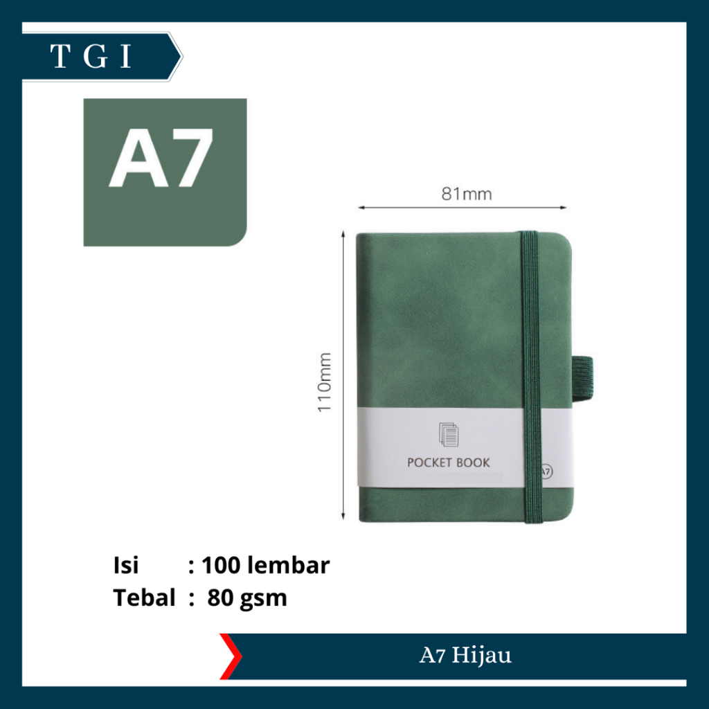 Jual TGI - BUKU TULIS MEMO MOTIF BERGARIS 3 UKURAN NOTEBOOK COVER KULIT ...