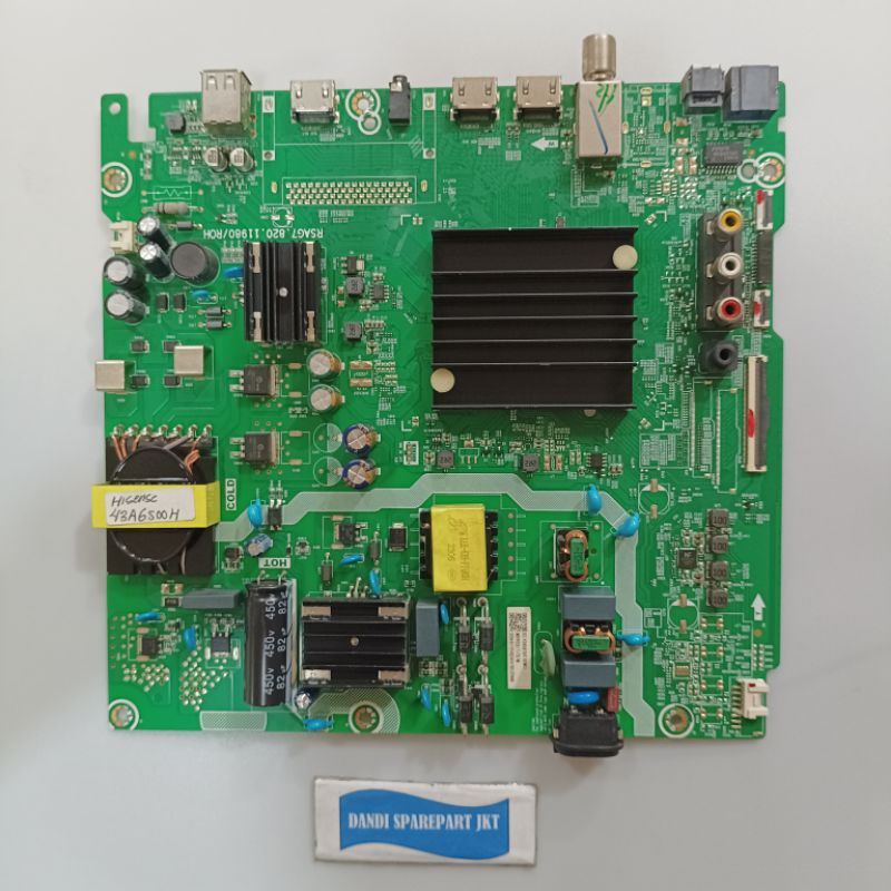 Jual Hisense 43A6500 mesin tv led mainboard motherboard MB mobo | Shopee Indonesia