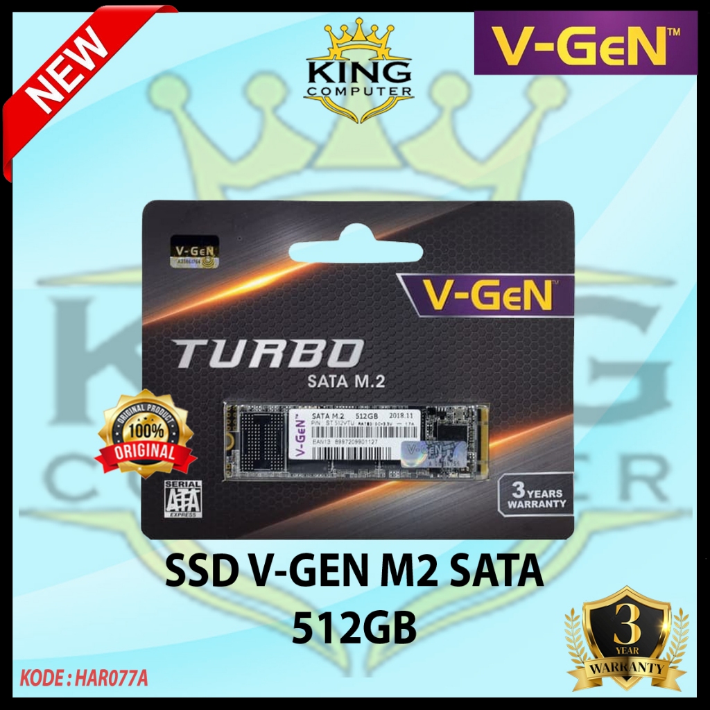 Jual V-GEN SSD M.2 SATA 512GB TURBO SSD VGEN | Shopee Indonesia