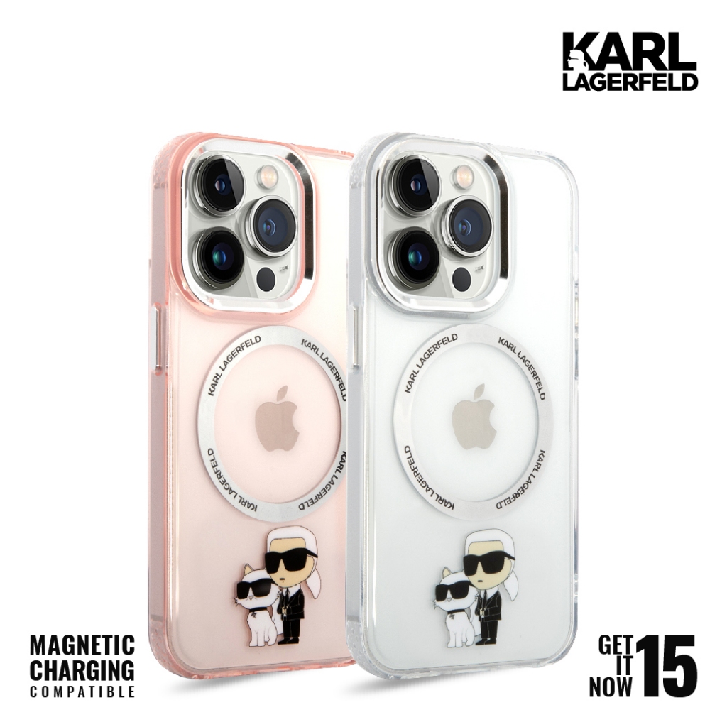 Jual Case iPhone 15 Pro / Pro Max Karl Lagerfeld Magsafe IML KC NFT ...