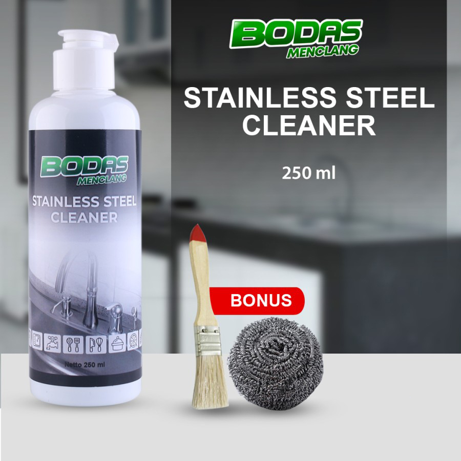 Jual PEMBERSIH STAINLESS STEEL CLEANER KRAN AIR SHOWER WASTAFEL ALAT ...