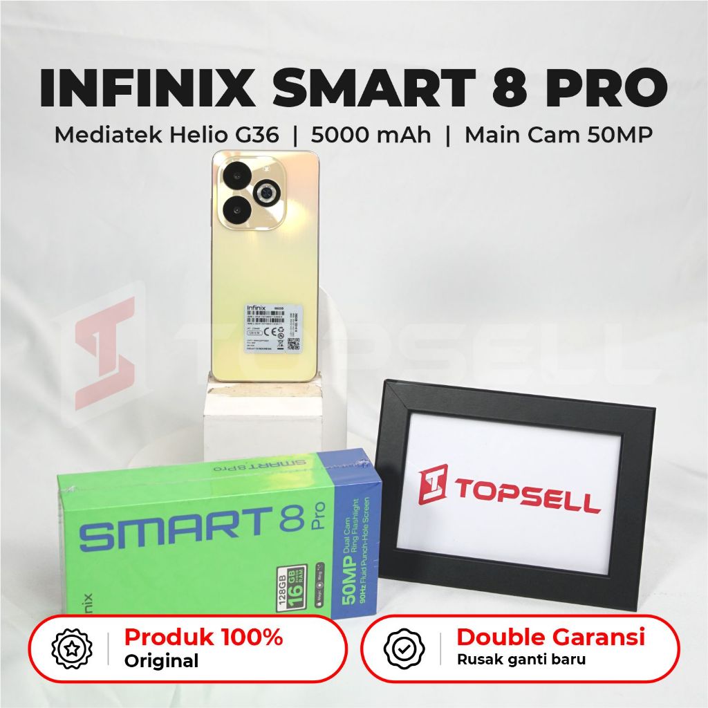 Jual Infinix Smart 8 Pro 8/128GB [+8GB Extended RAM] Garansi Resmi 1 Tahun | Shopee Indonesia