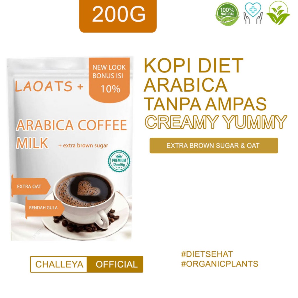 Jual Kopi Arabica Penurun Berat Badan Kopi Susu Gula Aren Minuman Diet ...