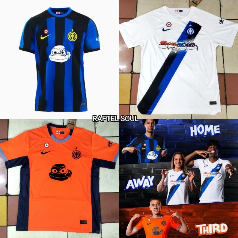 Jual JERSEY BAJU BOLA INTER NINJA TURTLES 2023/2024 GRADE ORI | Shopee ...