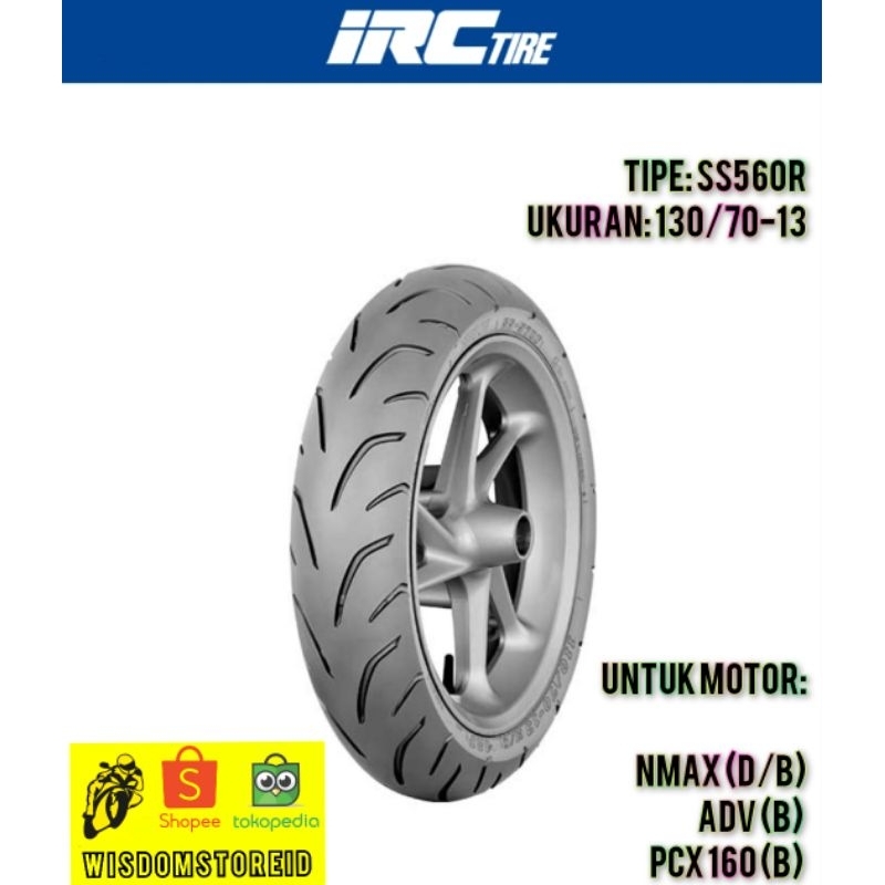Jual Ban IRC SS-570F 110/70-13 EXATO 120/70-13 SS-560R SCT-007 130/70 ...