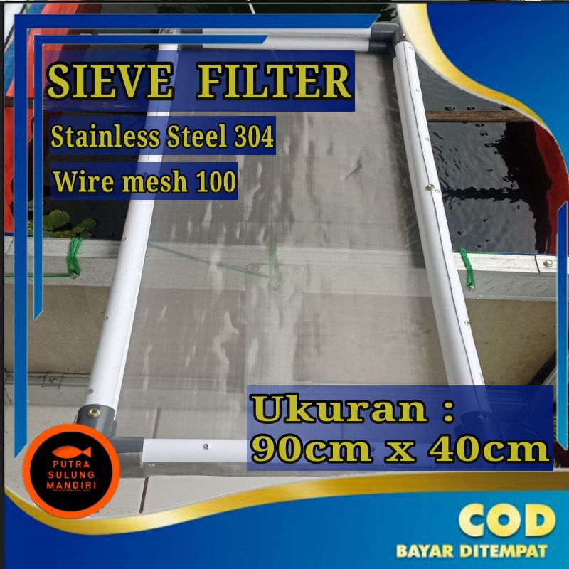 Jual Sieve Filter kolam ikan koi jaring mesh 100 stainles steel ...